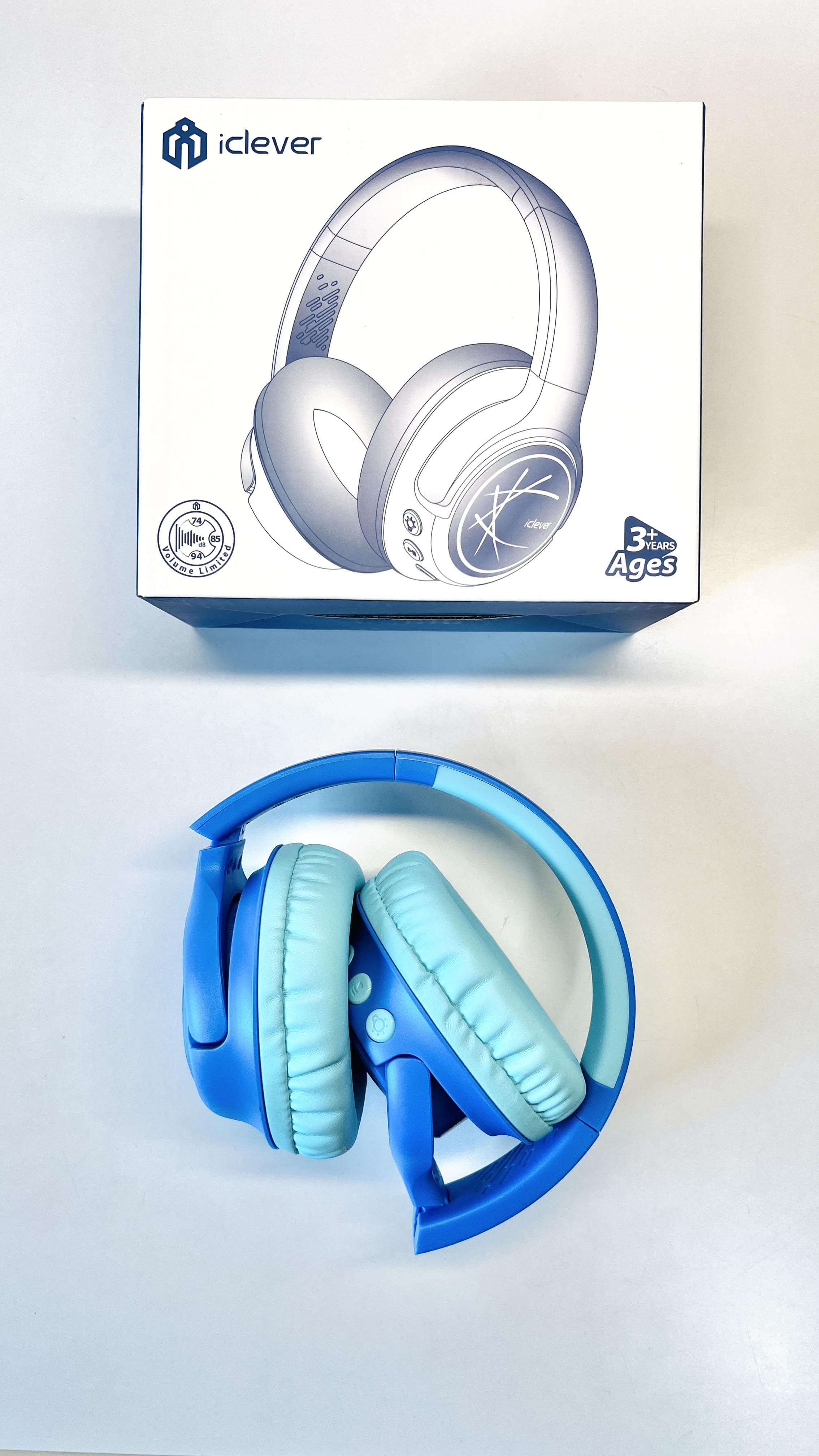 【iClever】兒童耳罩式耳機 BTH18 炫光無線兒童耳機 親子出門必備好物，音樂故事隨時環繞 | 親子天下Shopping