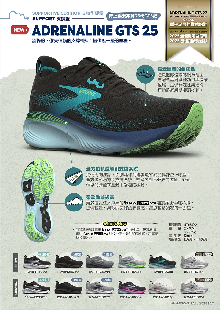 BROOKS 2025 秋冬型錄 | BROOKS官方網路商店