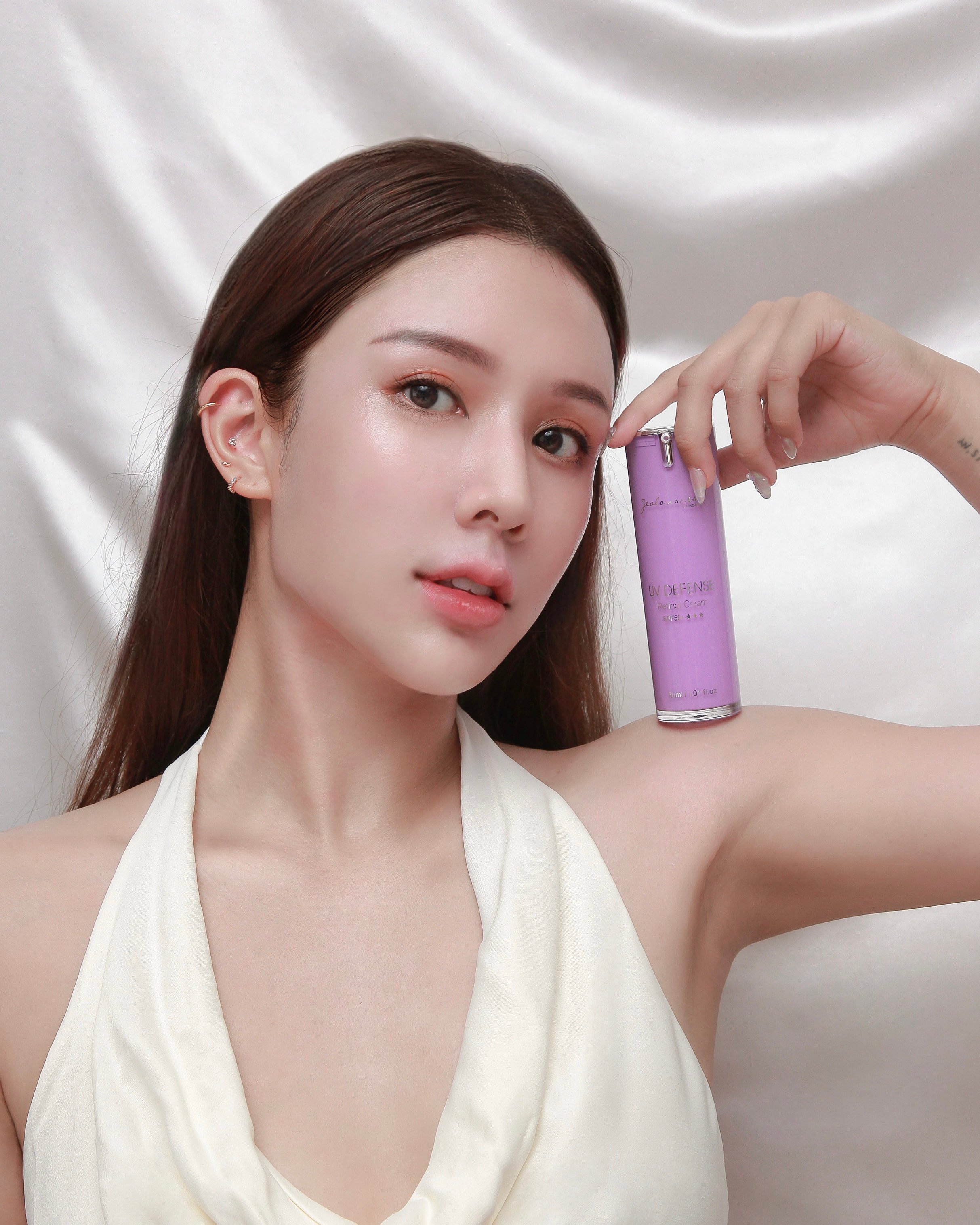【SPF50+★★★頂規輕透防曬💜快速上妝】紫色防曬霜 | JS婕洛妮絲