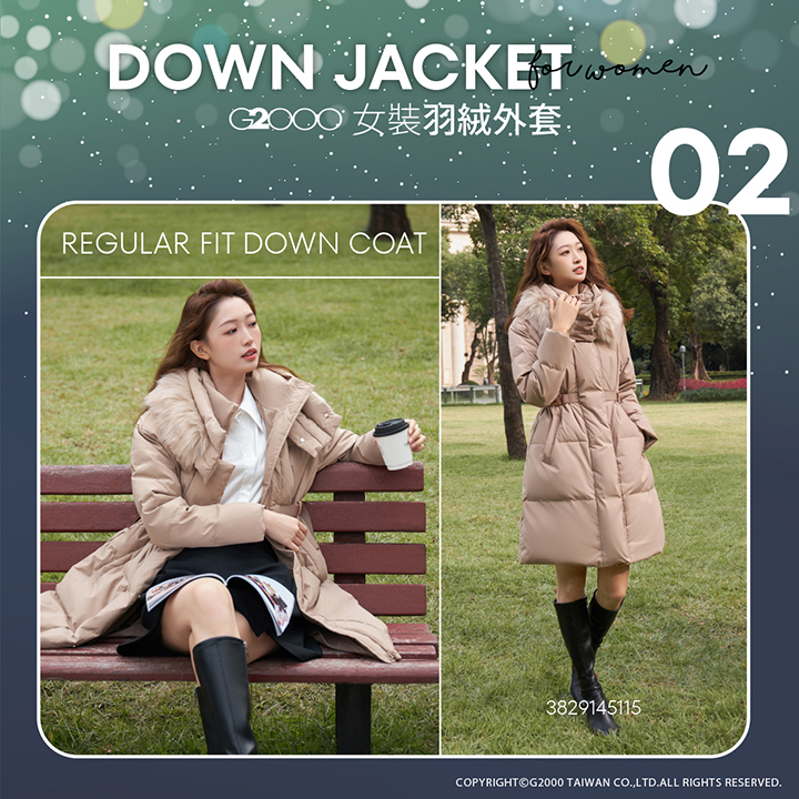 【G2000 WOMEN 】 Projec / Winter Down Jacket Video | G2000