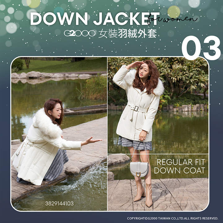 【G2000 WOMEN 】 Projec / Winter Down Jacket Video | G2000