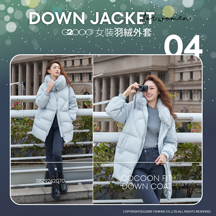 【G2000 WOMEN 】 Projec / Winter Down Jacket Video | G2000